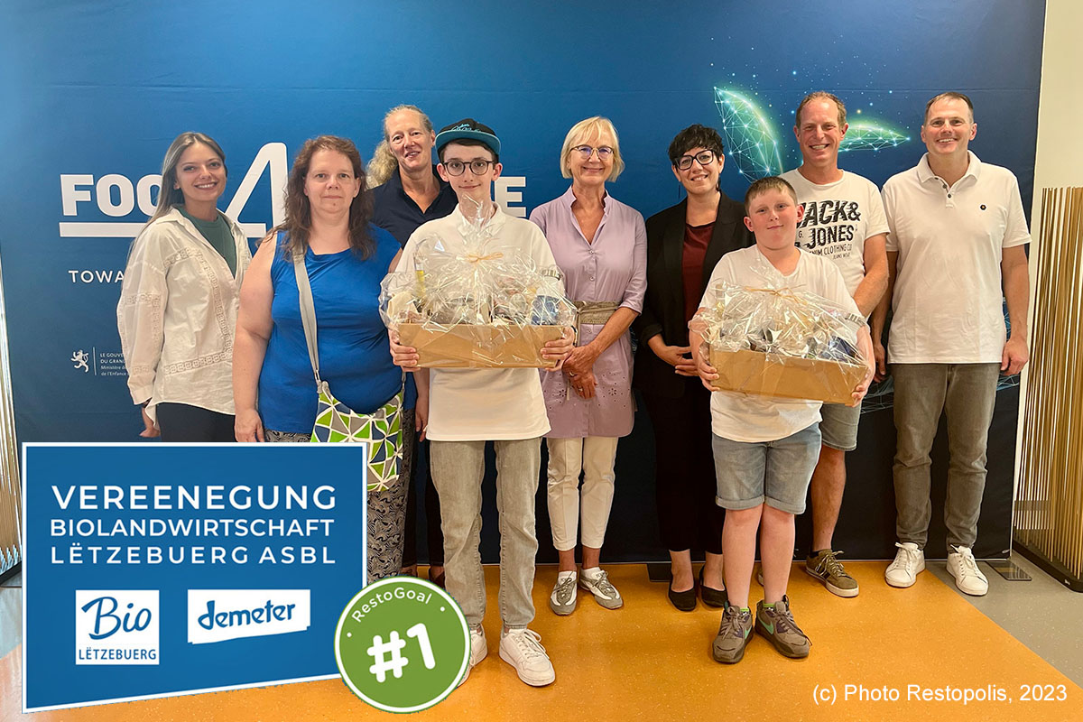 Remise des prix aux gagnants du quiz « Restopolis meets Bio-Lëtzebuerg ...